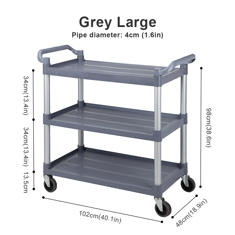 3 tier utility kitchen trolley cart organizer heavy food trolley Ho ...