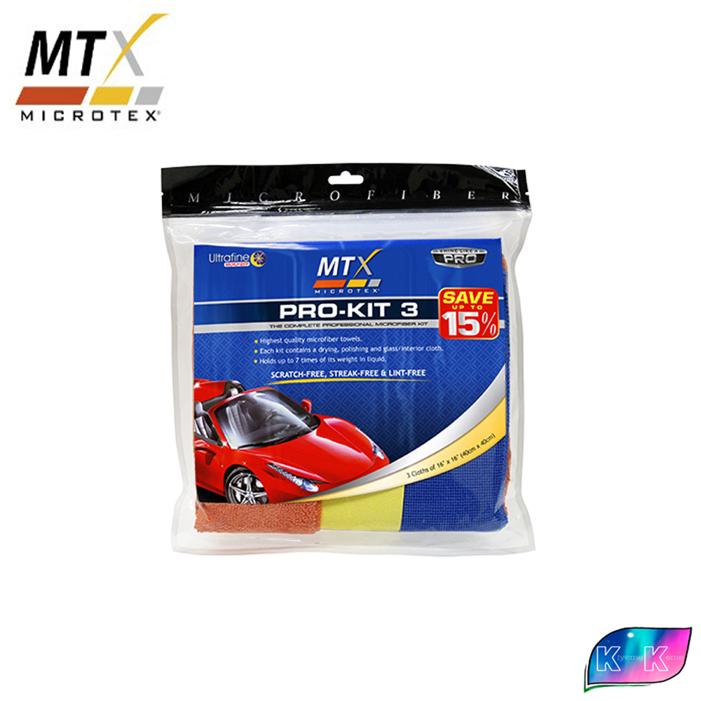 Microtex PRO-KIT 3 (Terry/Chamois/Ultra) 16" x 16" (The Complete ...