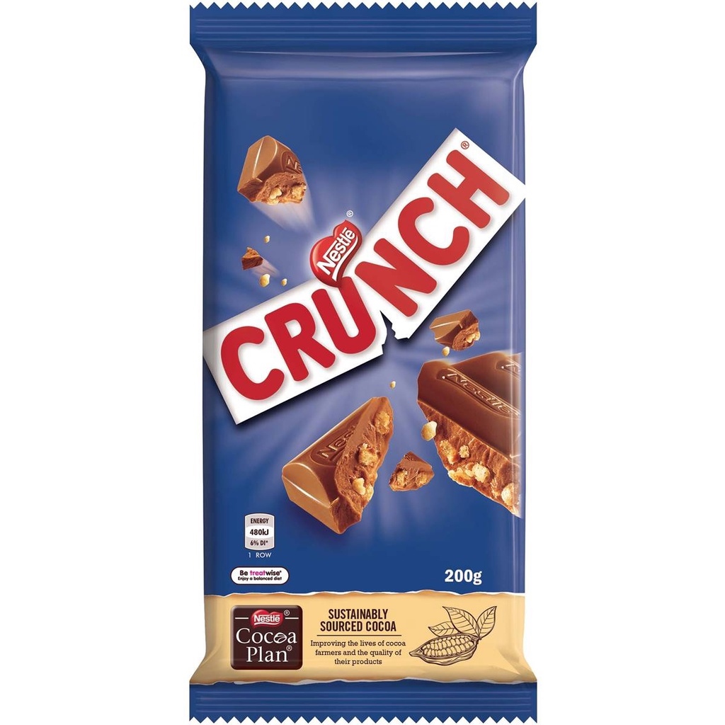 NESTLE AUSTRALIA Milk Chocolate Block CRUNCH SMARTIES AERO ROLO MILKY ...