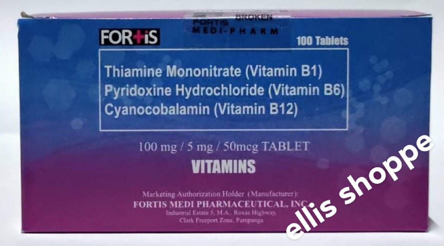 Fortis VITAMIN B Box of 100 Tablets | Lazada PH