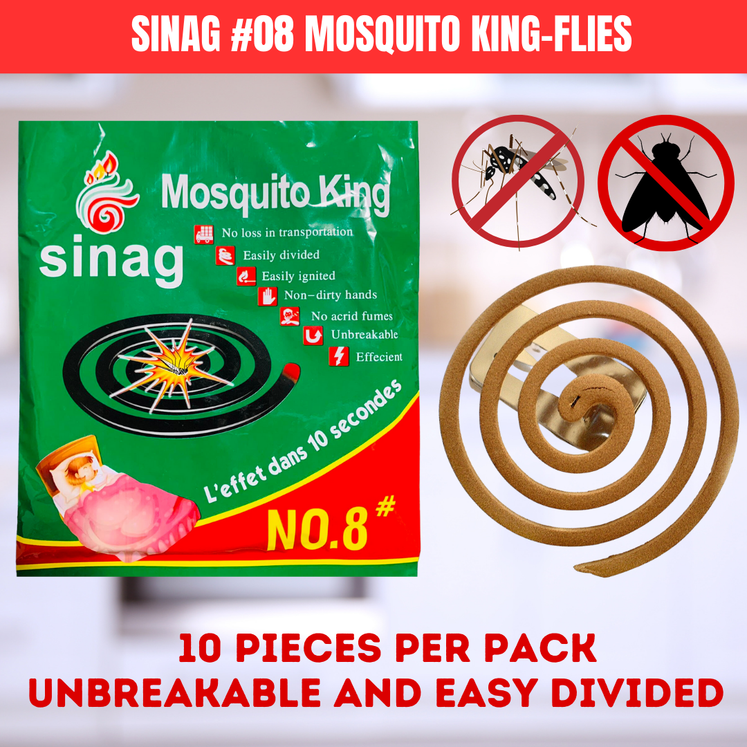 SINAG MOSQUITO Coil KING No.8 Plant Fibre Mosquito Coil Katol | Lazada PH