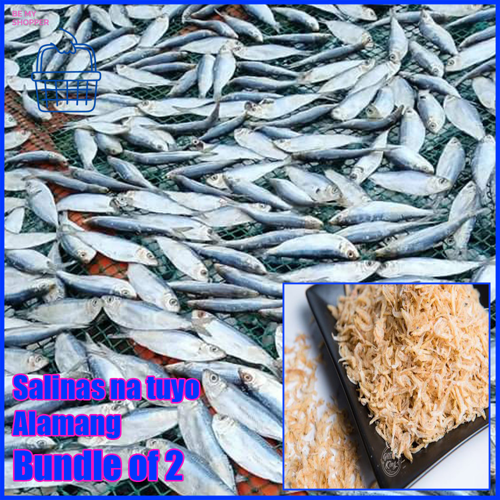 Bundle of 2 Dried Salinas na Tuyo & Alamang freshy dried Unsalted Dried ...