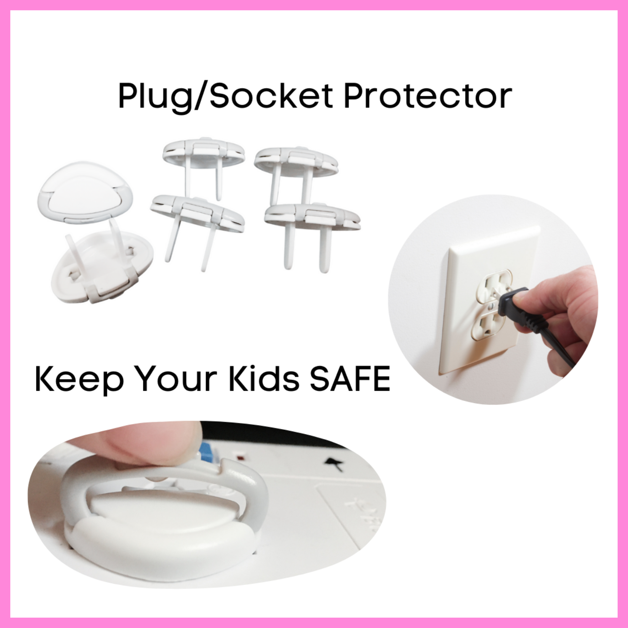 Safety Plugs Protector 6pcs/pack Baby Toddler Safety for Power Socket ...