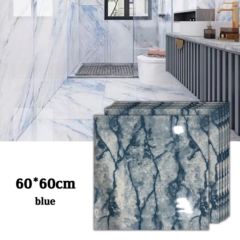 60x60cm Peel and Stick Floor Tile Stickers Waterproof Vinyl Flooring ...