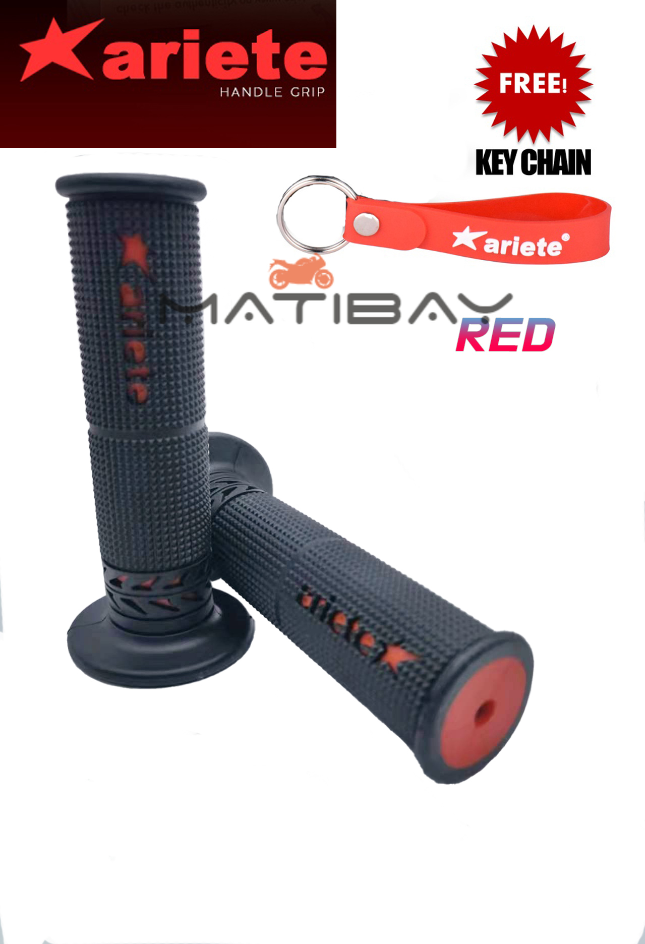 MATIBAY TOP Ariete Handle Grip With Free Key chain Universal W/ Star ...