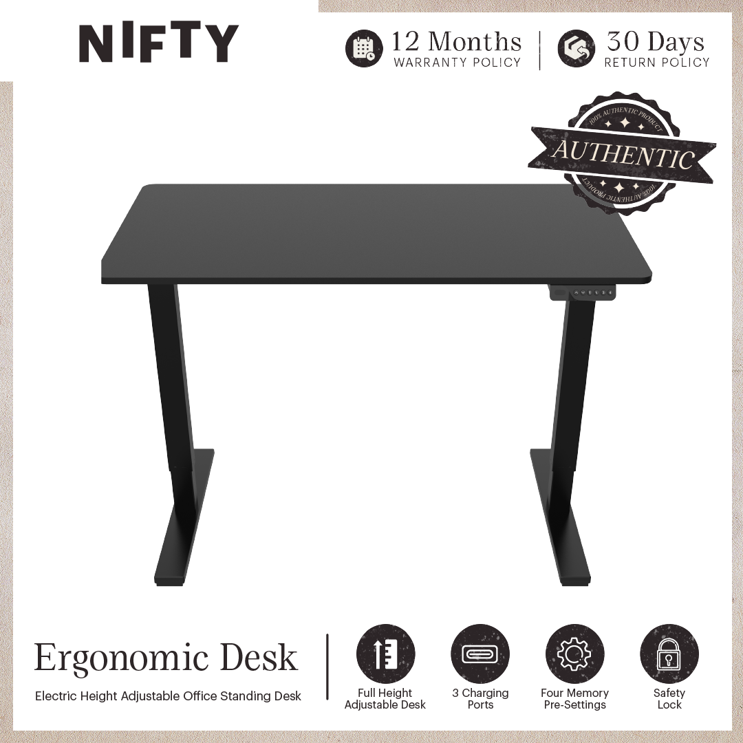 Nifty Ergonomic Electric Table, Height Adjustable Office Standing Desk ...