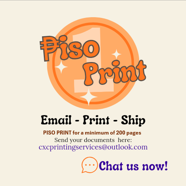 PISO PRINT - Printing Services | RINGBIND is also available | Lazada PH