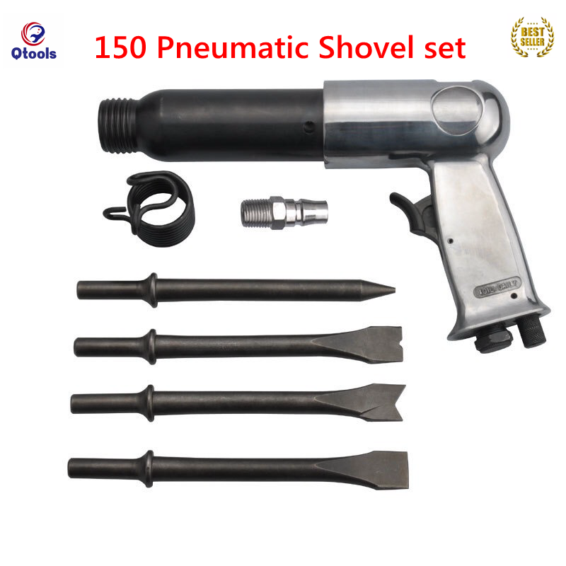 150/250 Air Shovel Gun with 4 Chisels Pneumatic Pistol Gas Hammer ...