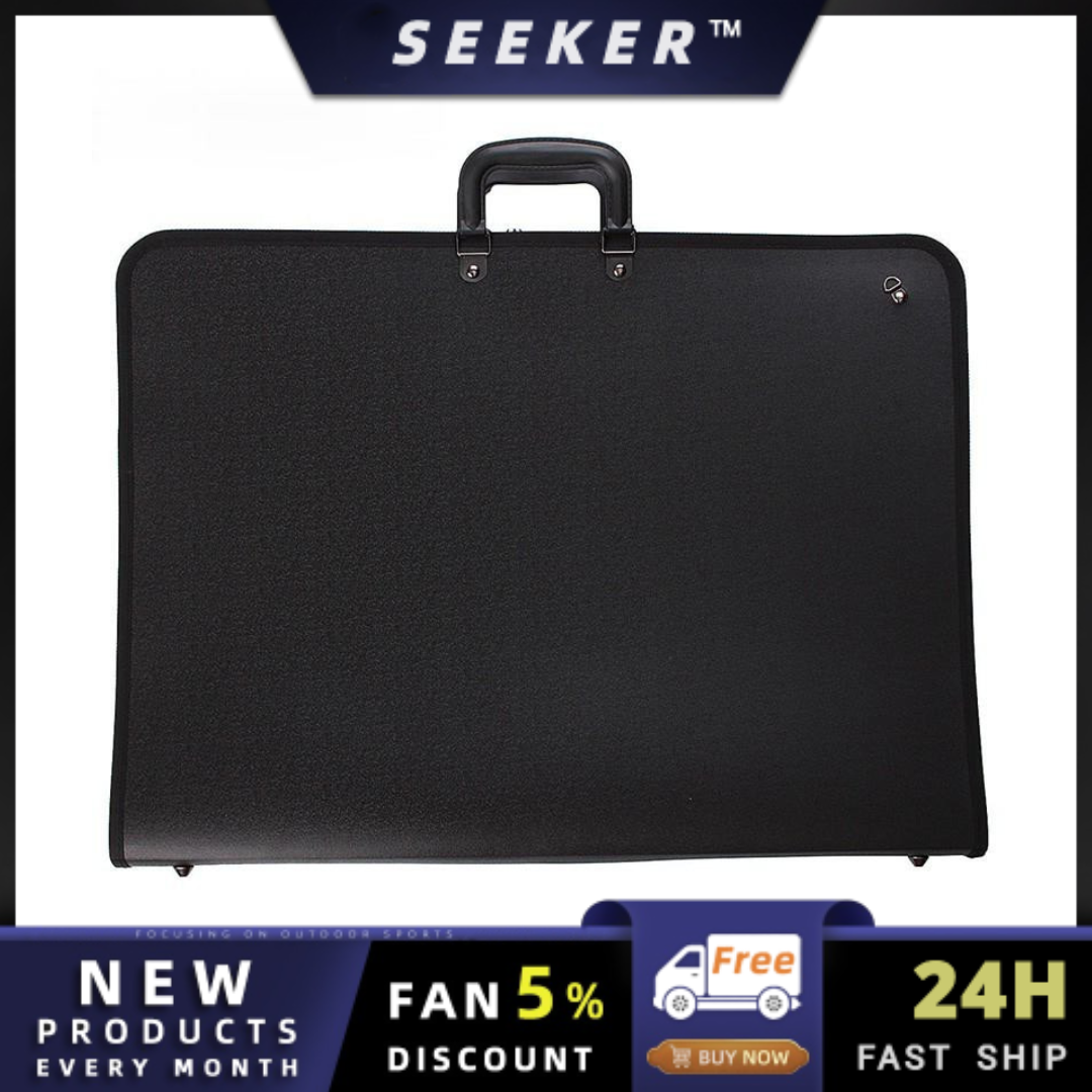SEEKER A3 Portfolio Expanding Folder File Organiser Document Carry Case ...