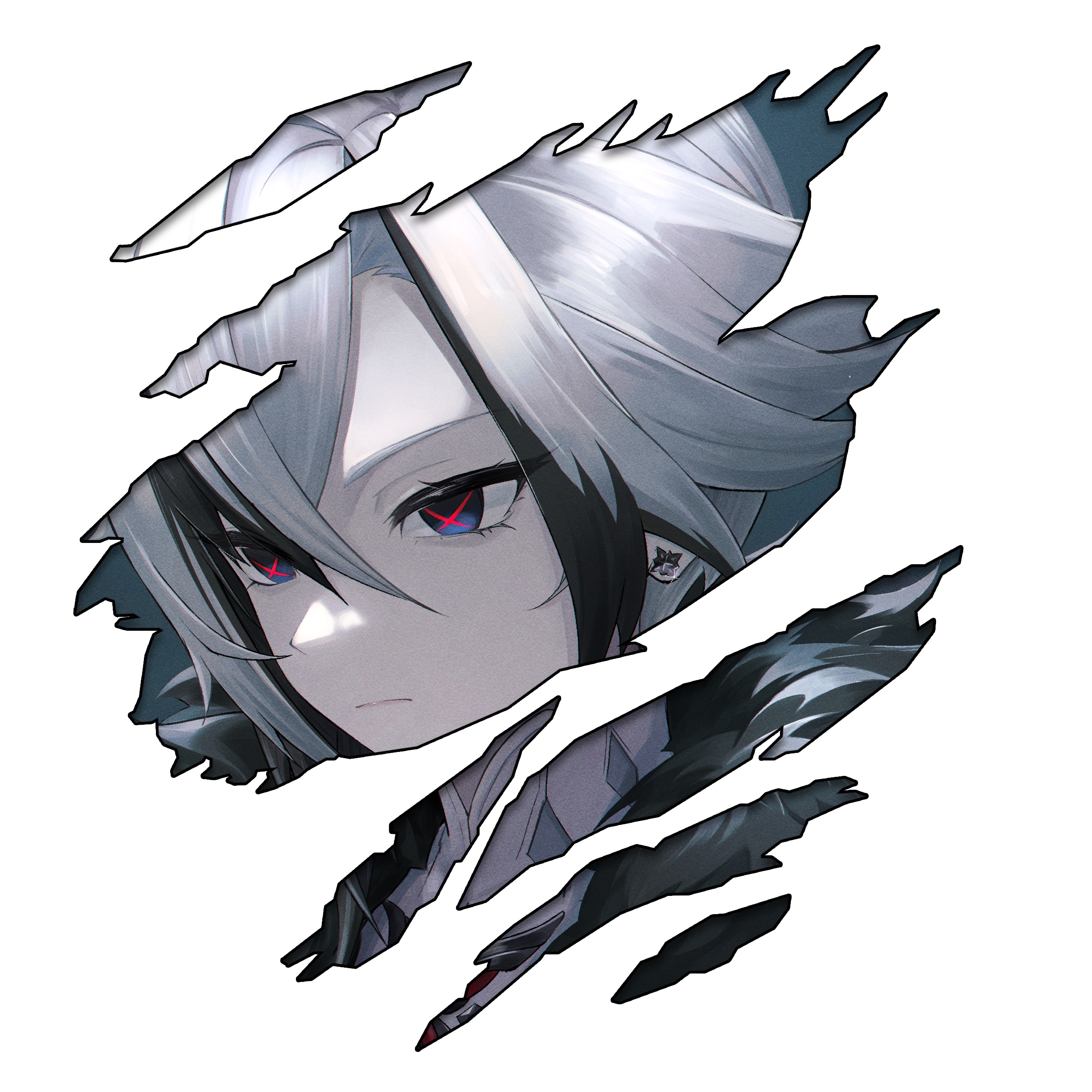 Genshin Impact: Arlecchino [ Scratch Sticker| Laminated Waterproof ...