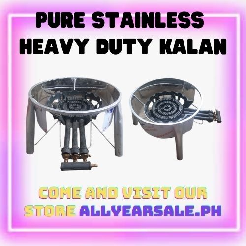 PURE STAINLESS HEAVY DUTY KALAN / TUNGKO WITH FREE CAST IRON GAS STOVE ...