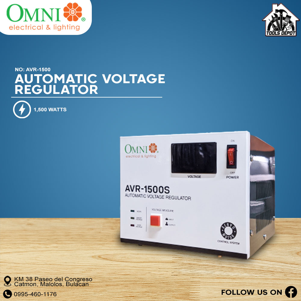 OMNI Automatic Voltage Regulator 1500W AVR-1500 | Lazada PH