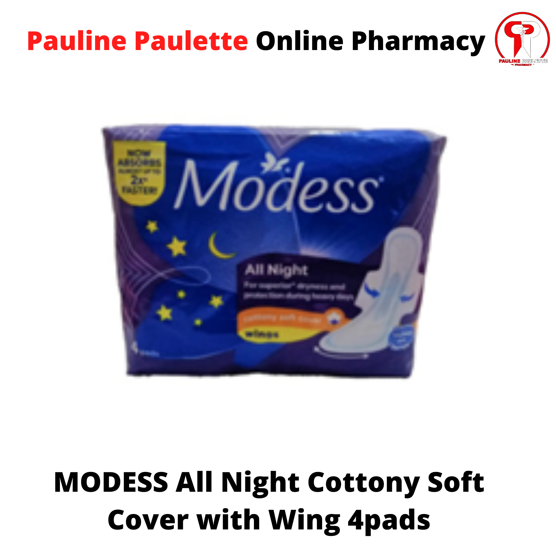 MODESS All Night Cottony Soft Cover with Wing 4pads | Lazada PH