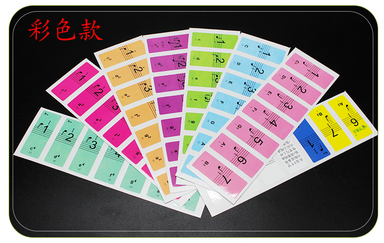 Keyboard stickers 88-key keys 61-key keyboard stickers for beginners ...