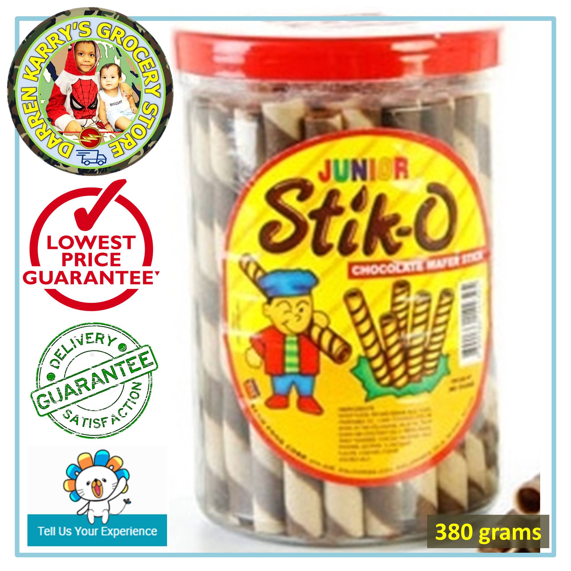Stik-O Chocolate 380 grams Junior Size Wafer Stick from Darren Karry's ...