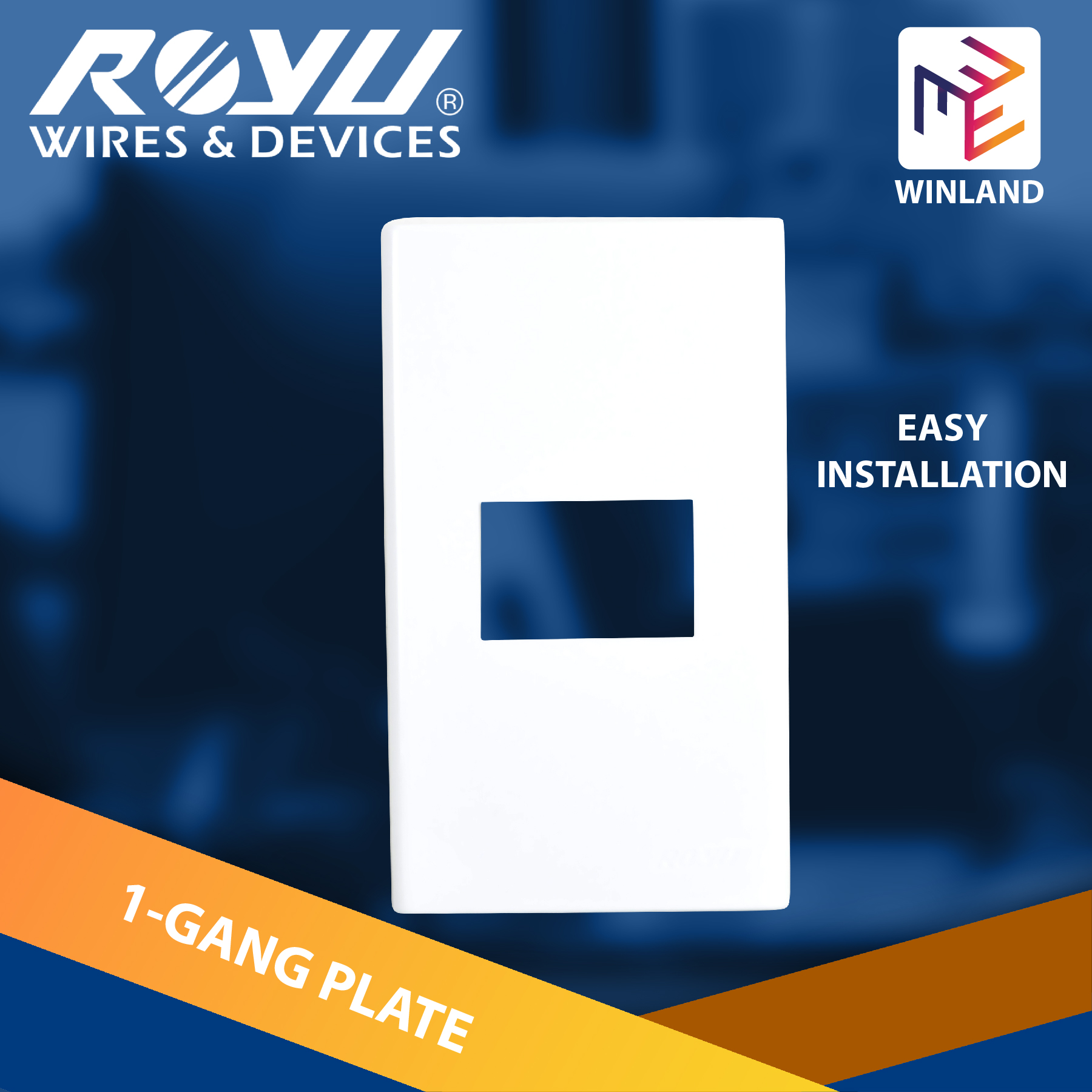 ROYU by Winland Easy Installation 1-Gang Plate RWP1 | Lazada PH