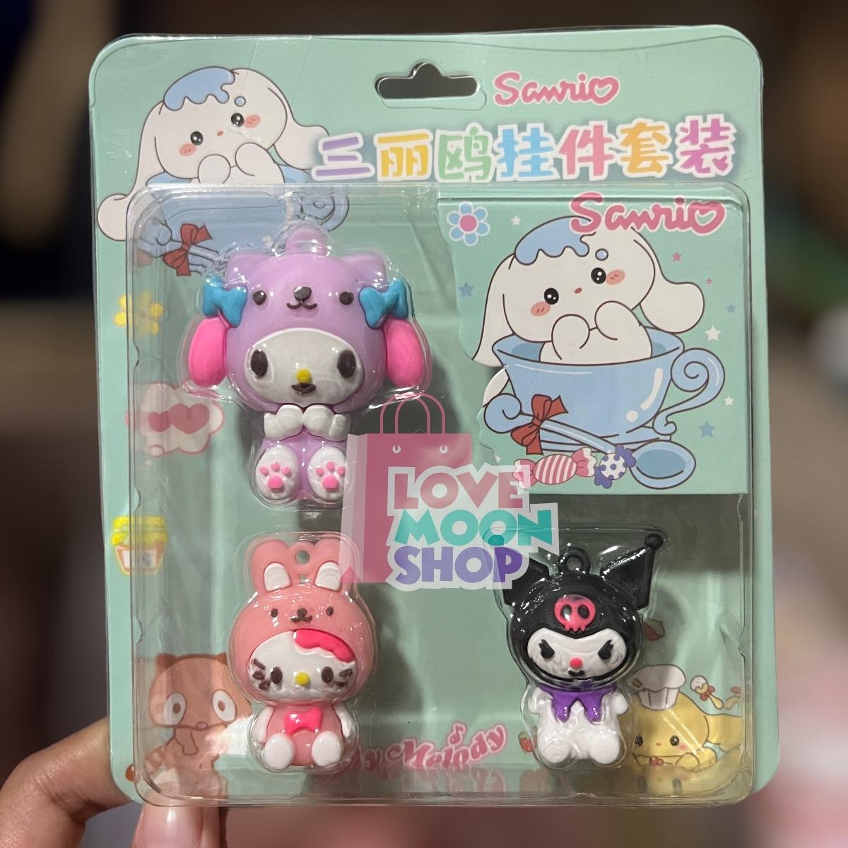 Sanrio Character Charms 3D Keychain Set (3 pcs. per set) | Lazada PH