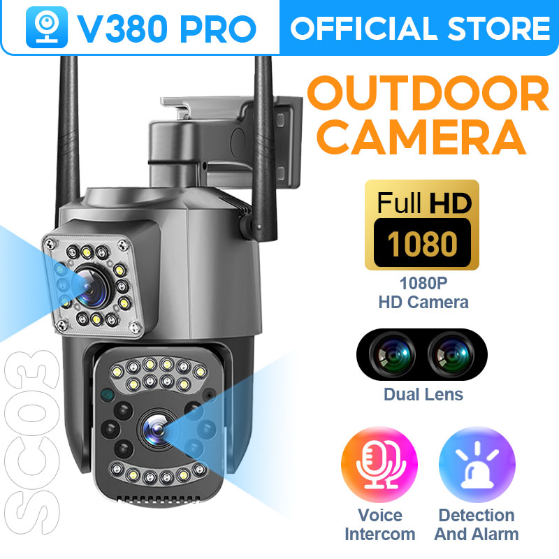 v380 pro hd 1080p cctv camera dual lens outdoor waterproof 360 cctv ...