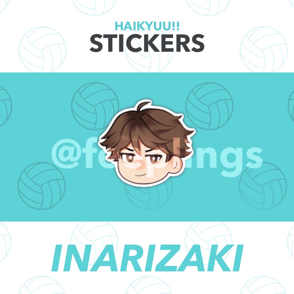 [feeplings] Haikyuu Waterproof Stickers Karasuno, Oikawa Toru, Anime ...