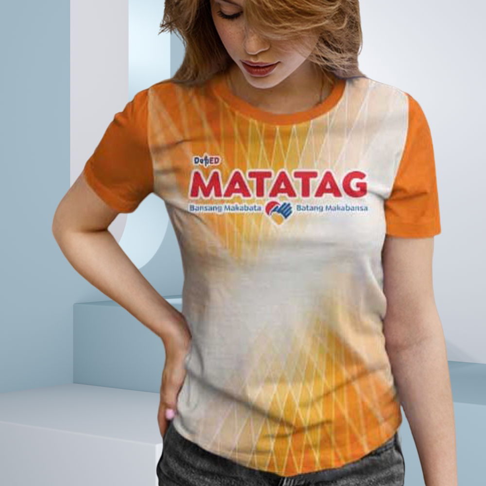 Matatag Deped Women T Shirt Teacher Badge Uniform Teacher Day Full ...