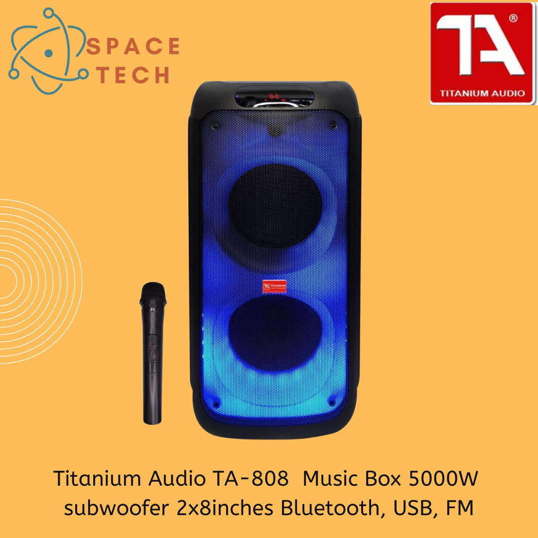 Titanium Audio TA-808 Music Box 5000w / Subwoofer 2X8 inches ...