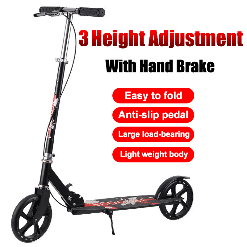 NEW LIFE Aluminum Kick Scooter Foldable Scooter Fitness Scooter Adult ...
