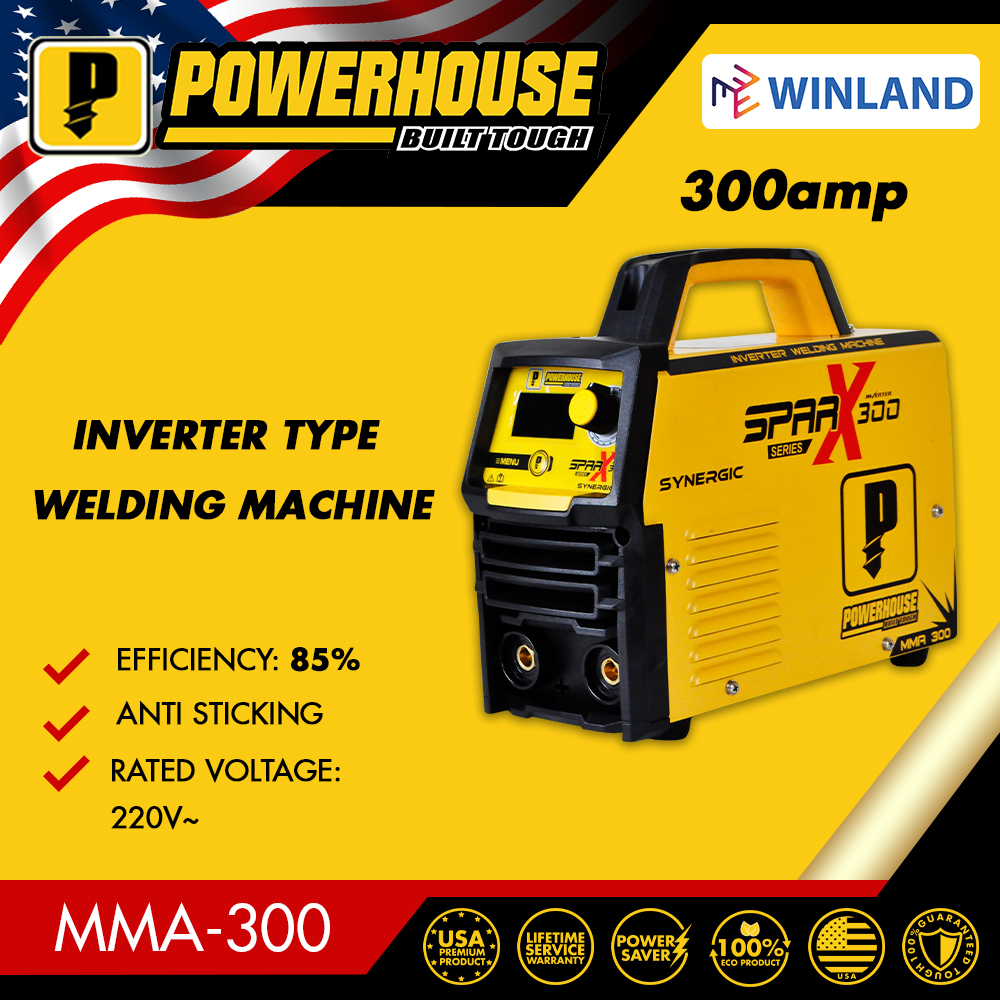 POWERHOUSE by Winland MMA-300 Synergic Inverter Type Welding Machine ...