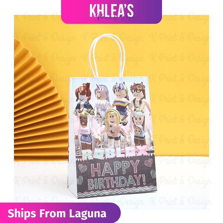 Roblox Girl Paper Bags Lootbags 6pcs | Lazada PH