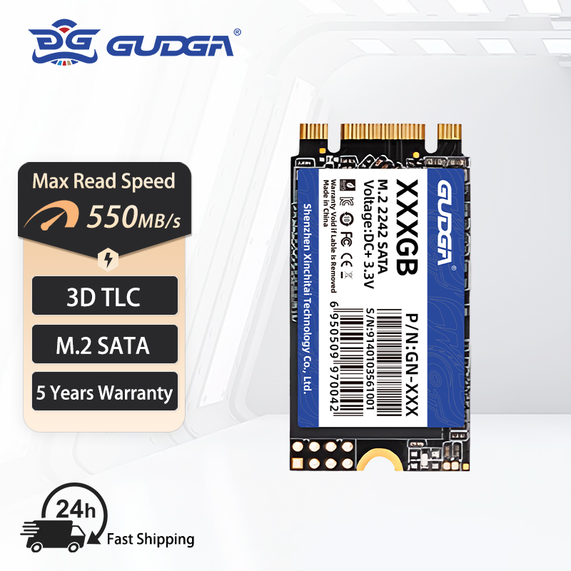 GUDGA SSD M2 SATA 22X42mm M.2 NGFF 128GB 256GB 512GB 1TB Internal Solid Hard State Drive Hard ...