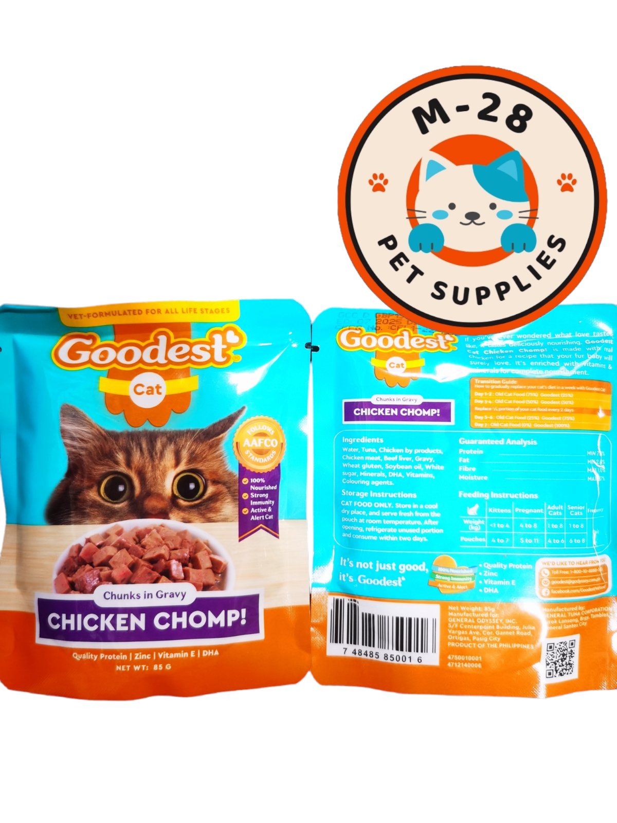 GOODEST Cat Wet Food Chicken, Tuna & Mackerel 85G | Lazada PH