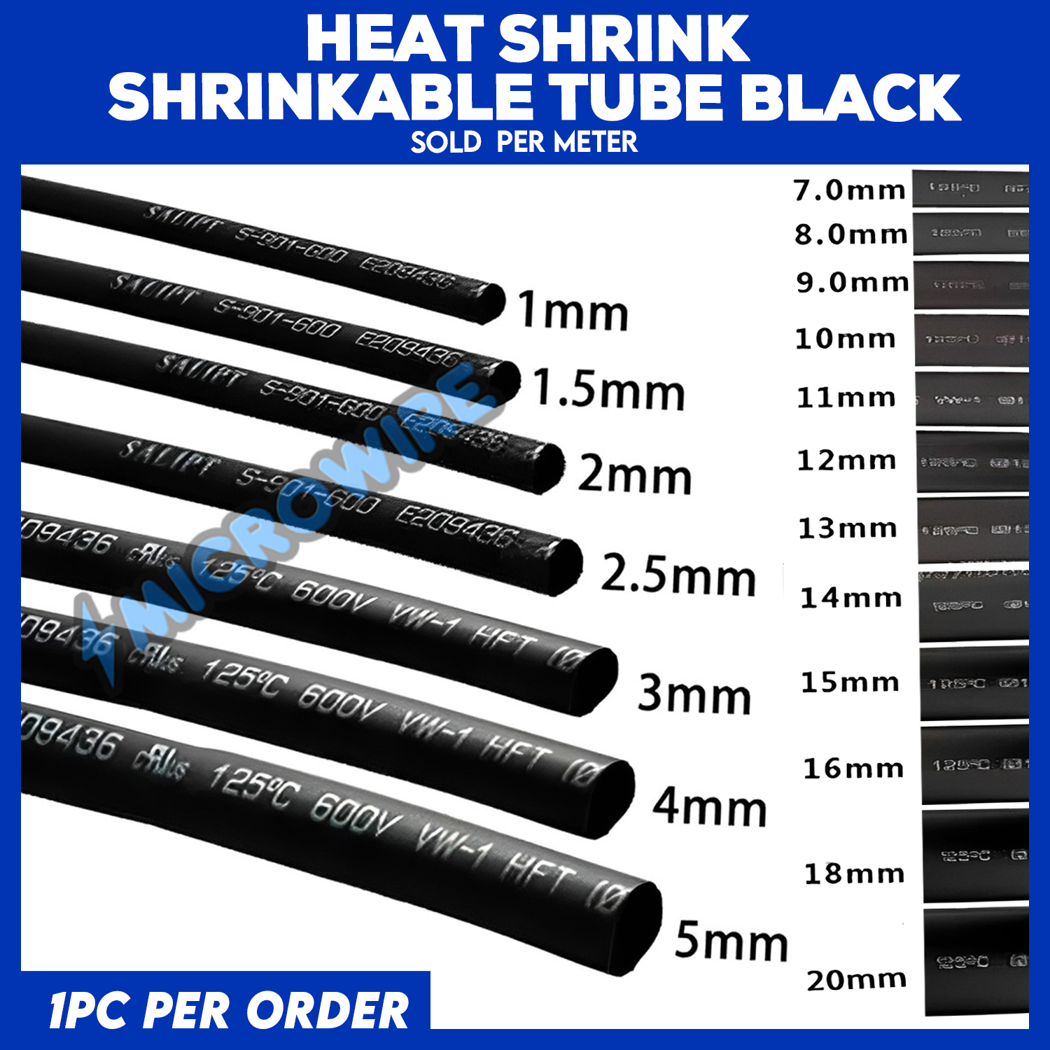 Heat Shrink Shrinkable Tube per meter | Lazada PH