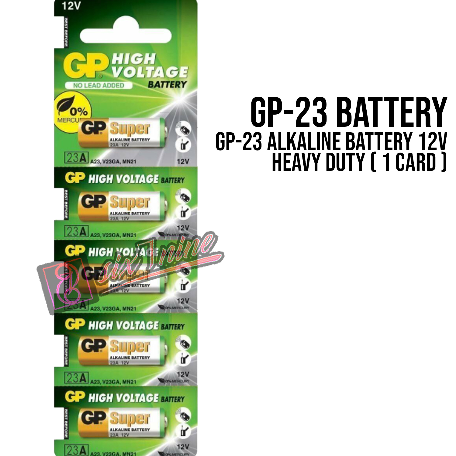 GP 23A 23AE 12V BATTERY ALKALINE BATTERY 1 CARD | Lazada PH