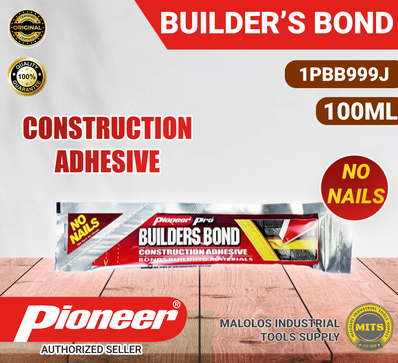 PIONEER PRO Builders Bond Builder's Bond Construction Adhesive No More ...
