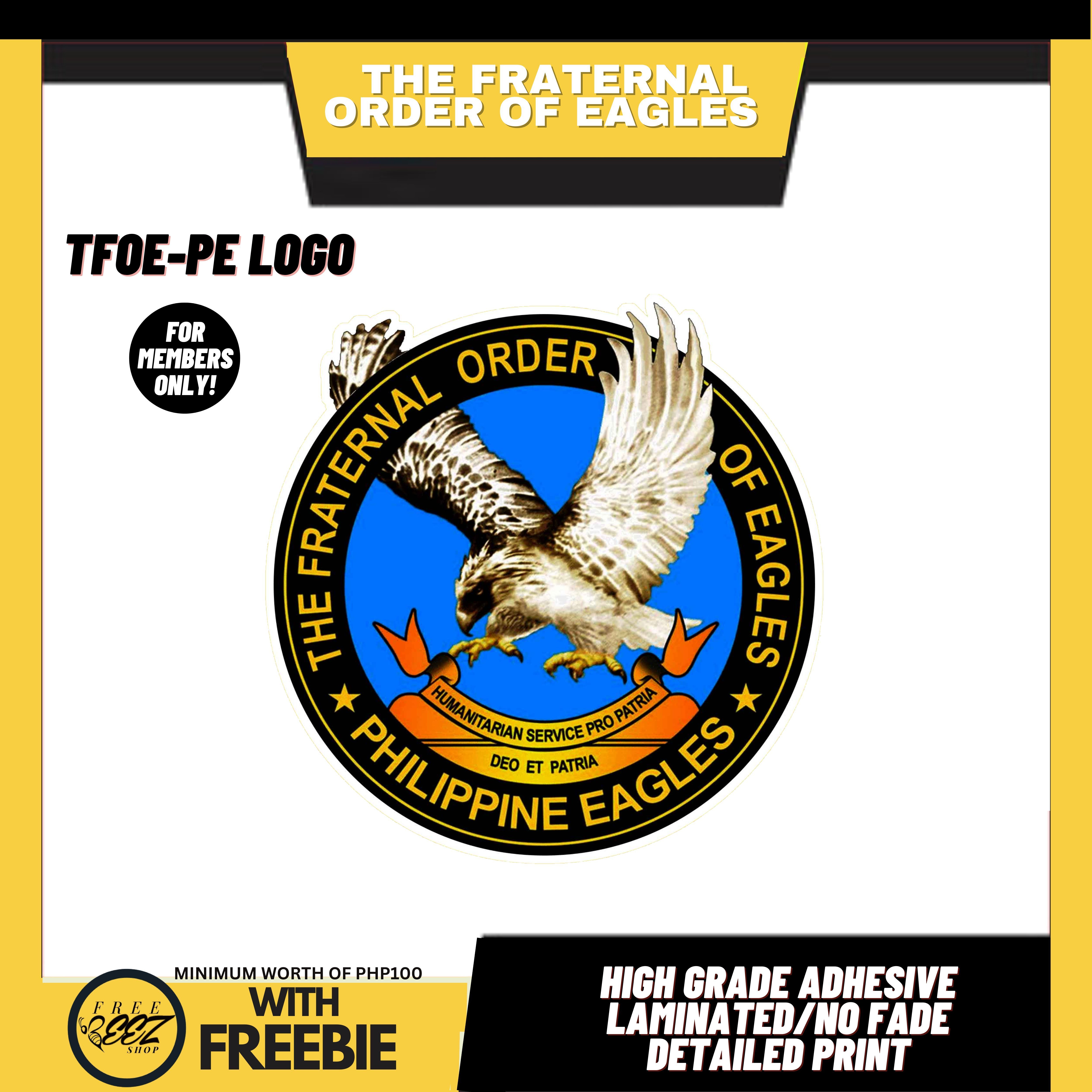 Philippine Eagles Brotherhood Stickers - The Fraternal Order of Eagles ...