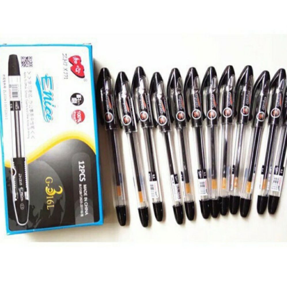 Enice Gel Pen 0.5 mm (12 pcs/box) | Lazada PH