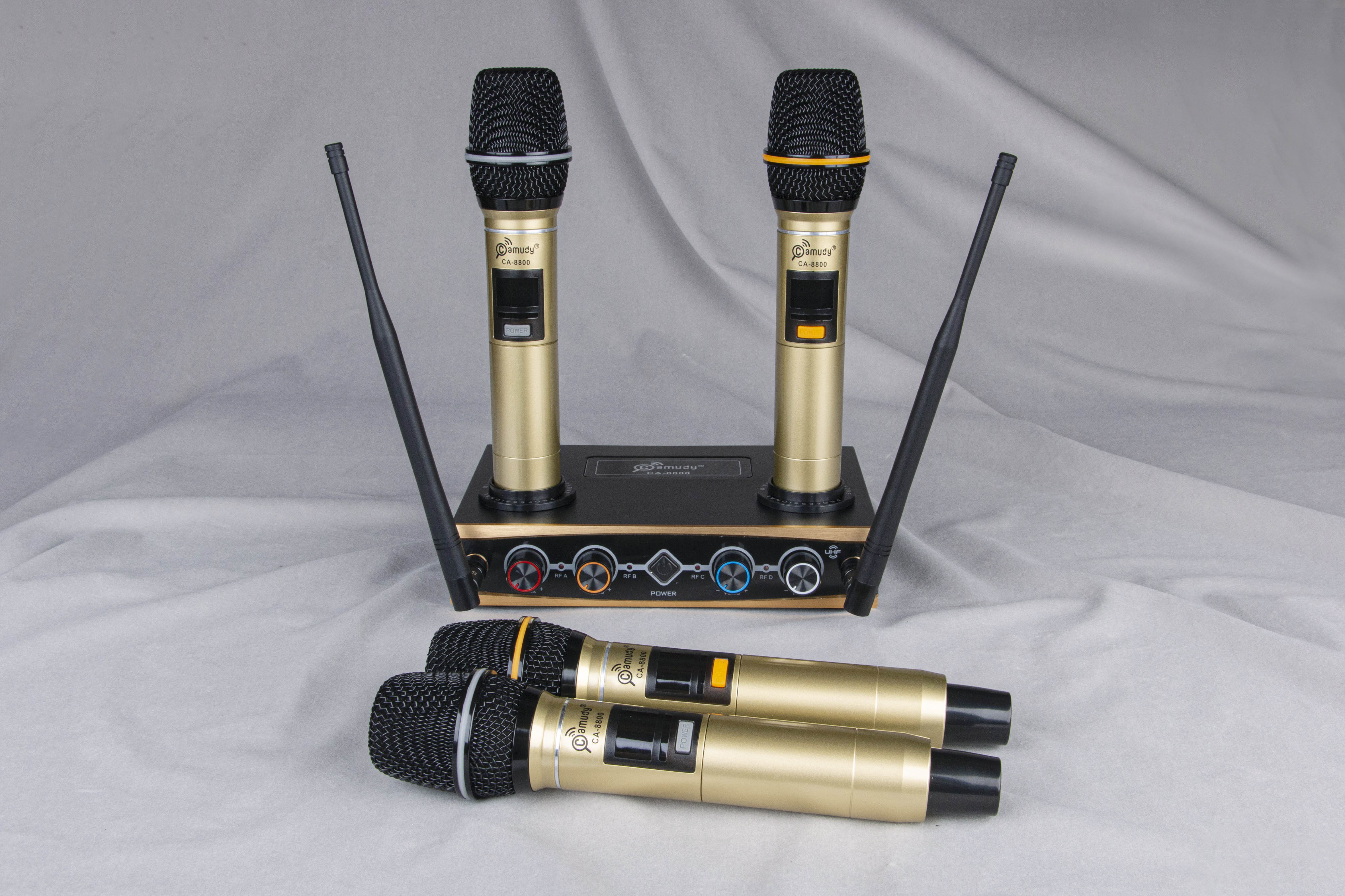 YUTU CA8800 Professional Wireless Microphone Set 4 MIC | Lazada PH