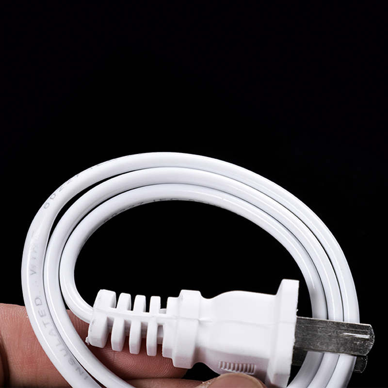 KingD 4.5m AC Power Cord White Line Cables Wire Two-pin US Plug Cable ...
