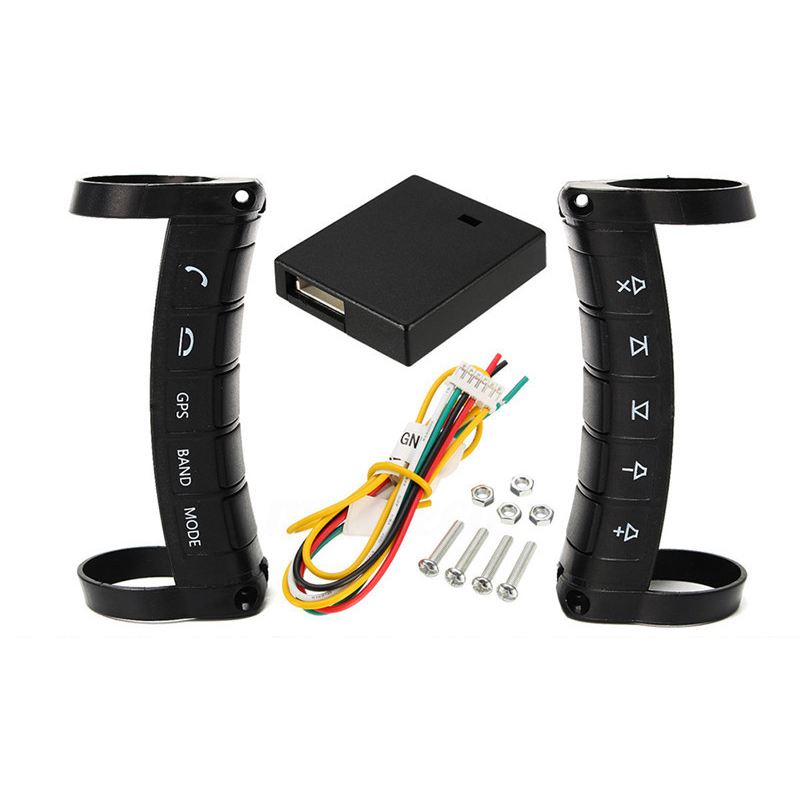 Universal Car Steering Wheel Remote Control Controller 10 Key Music ...