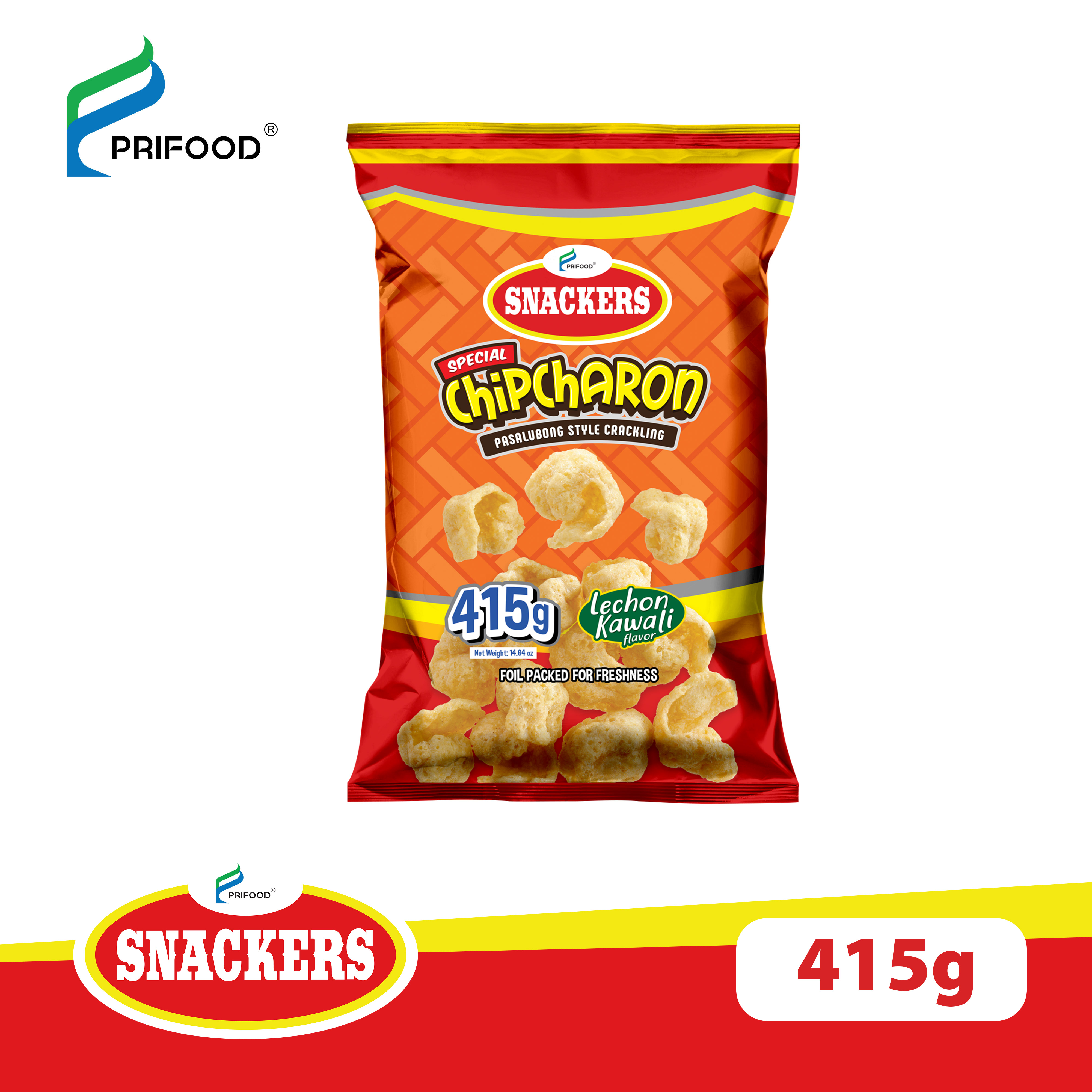 Snackers Chipcharon Lechon Kawali Flavor 415g | Lazada PH