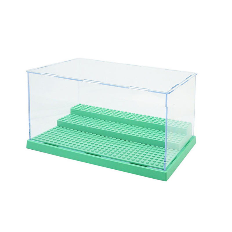 3 Steps Acrylic Display Case Display Dustproof Showcase Dust Cover ...