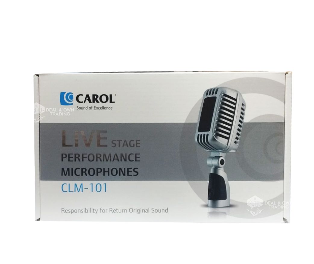 Microphone And Stand CAROL CLM-101 Vintage XLR Mic – Dual Capsule ...