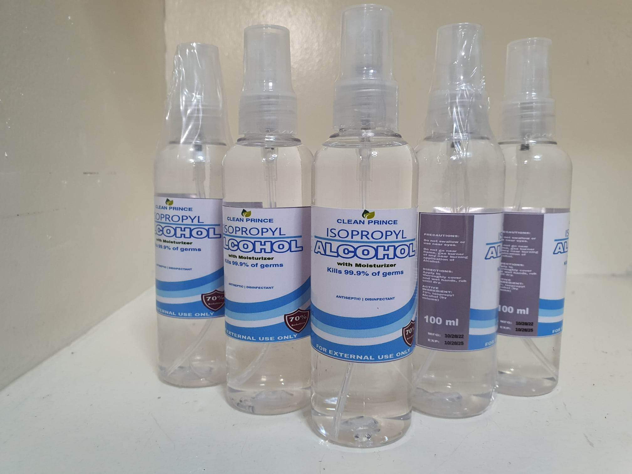 Ethyl, Isopropyl Alcohol 70% Skin Disinfectant 100ml, 250ml, 1liter and ...