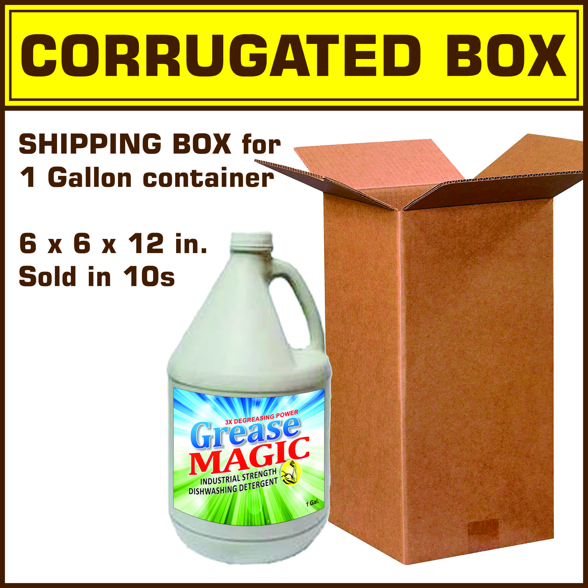 Corrugated Box Tall Box 1 Gallon Box 10 pcs per order Shipping ...