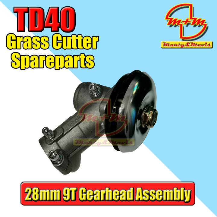 Kawasaki TD40 Gearhead / Gearbox / 28mm / 9 spline For Grass Cutter ...