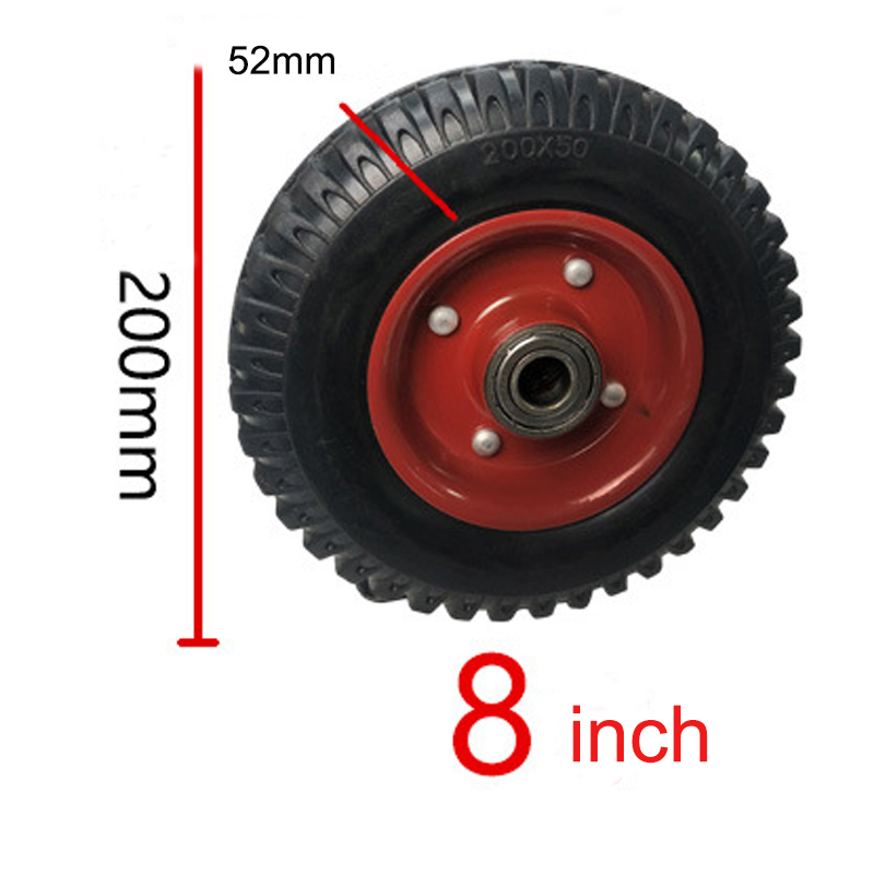 Silent Rubber Wheel For Push Cart Wheel Heavy Duty Universal Wheels ...