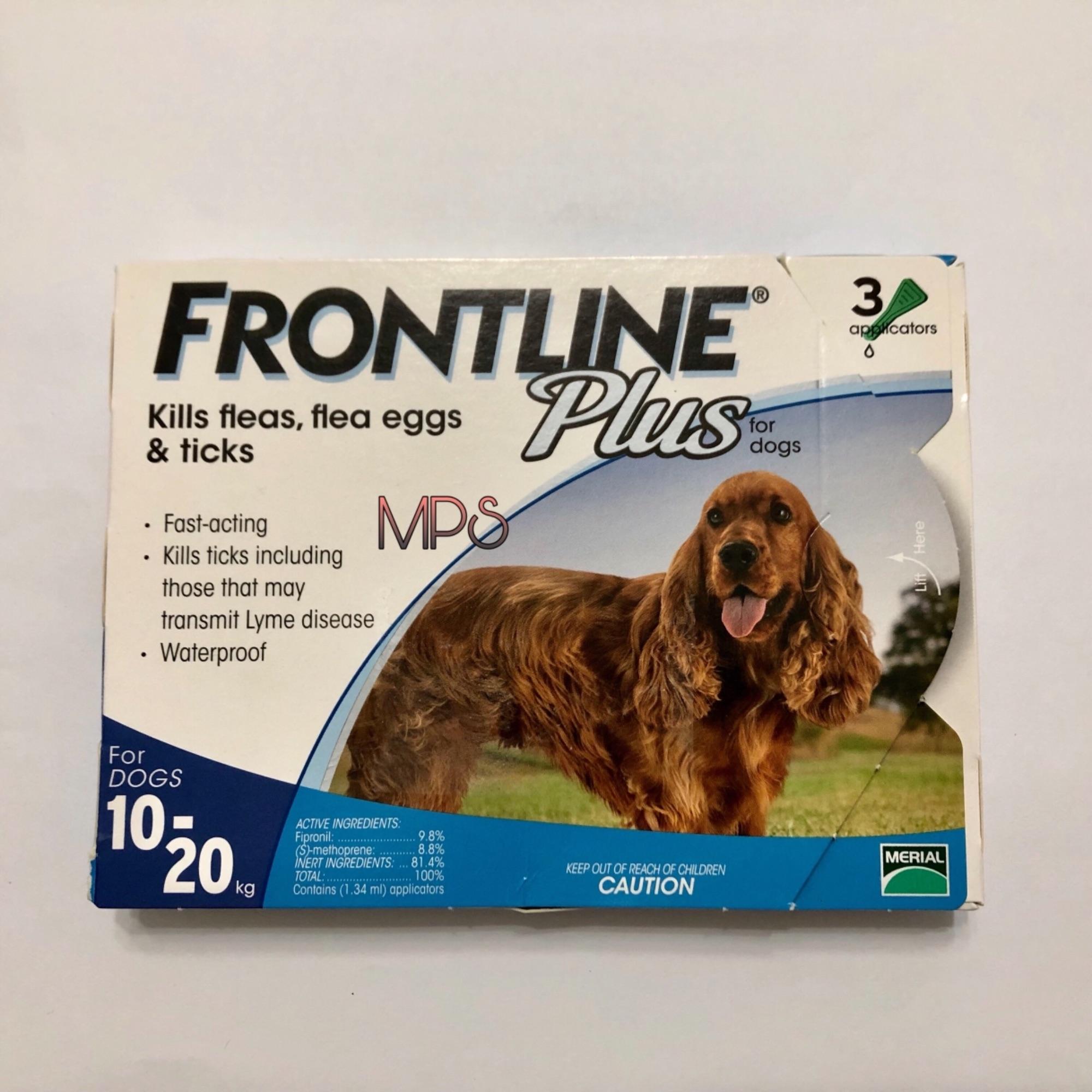 Frontline Plus (for dogs 10-20kg) 3 applicators | Lazada PH