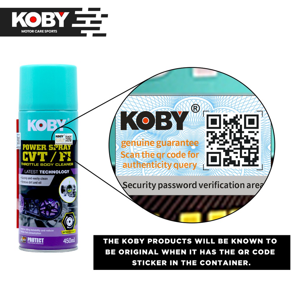 Koby Power Spray CVT/FI Throttle Body Cleaner 450ml | Lazada PH