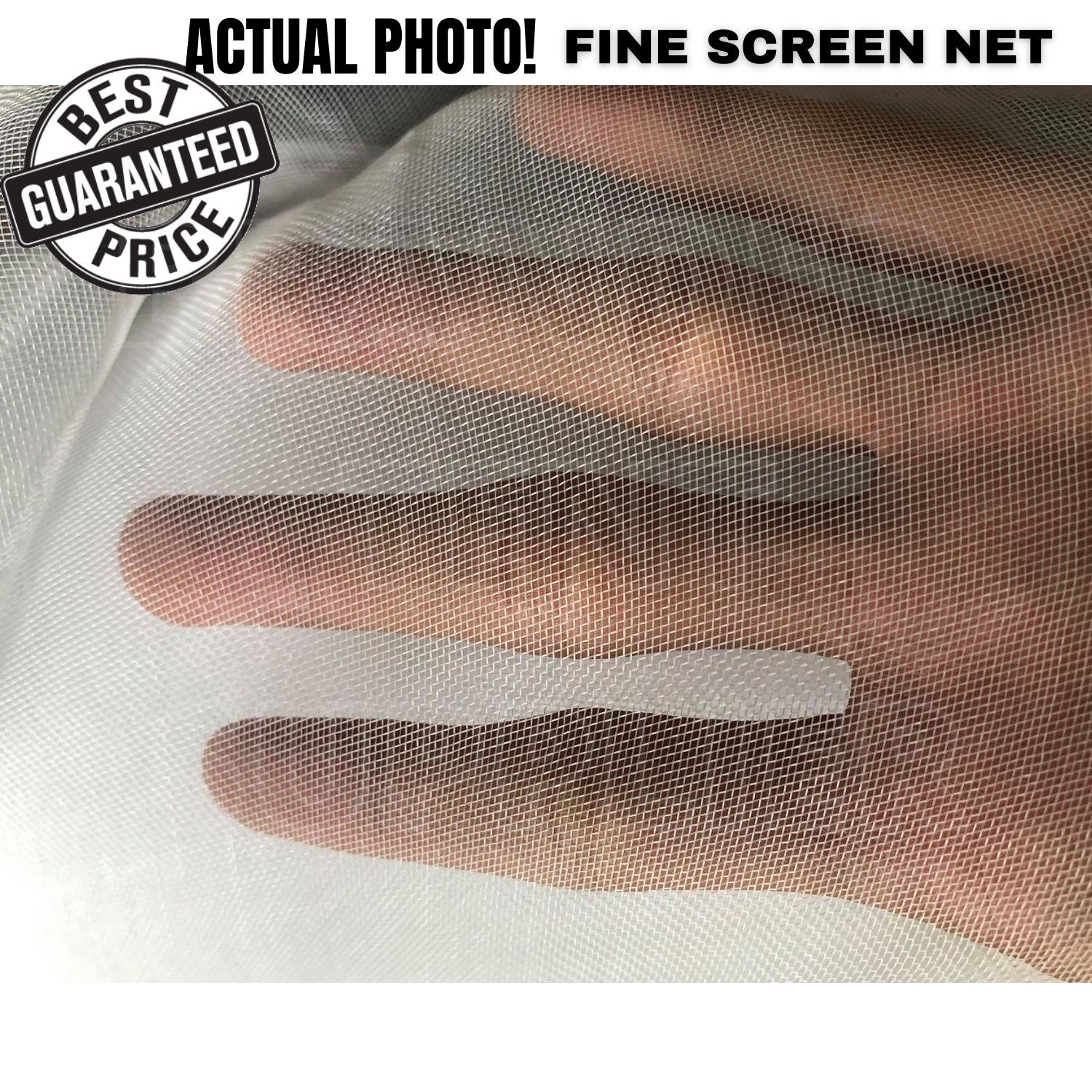 [5ft x 20 meters] WHITE SCREEN NET Mosquito Net - Insect Protection Net ...