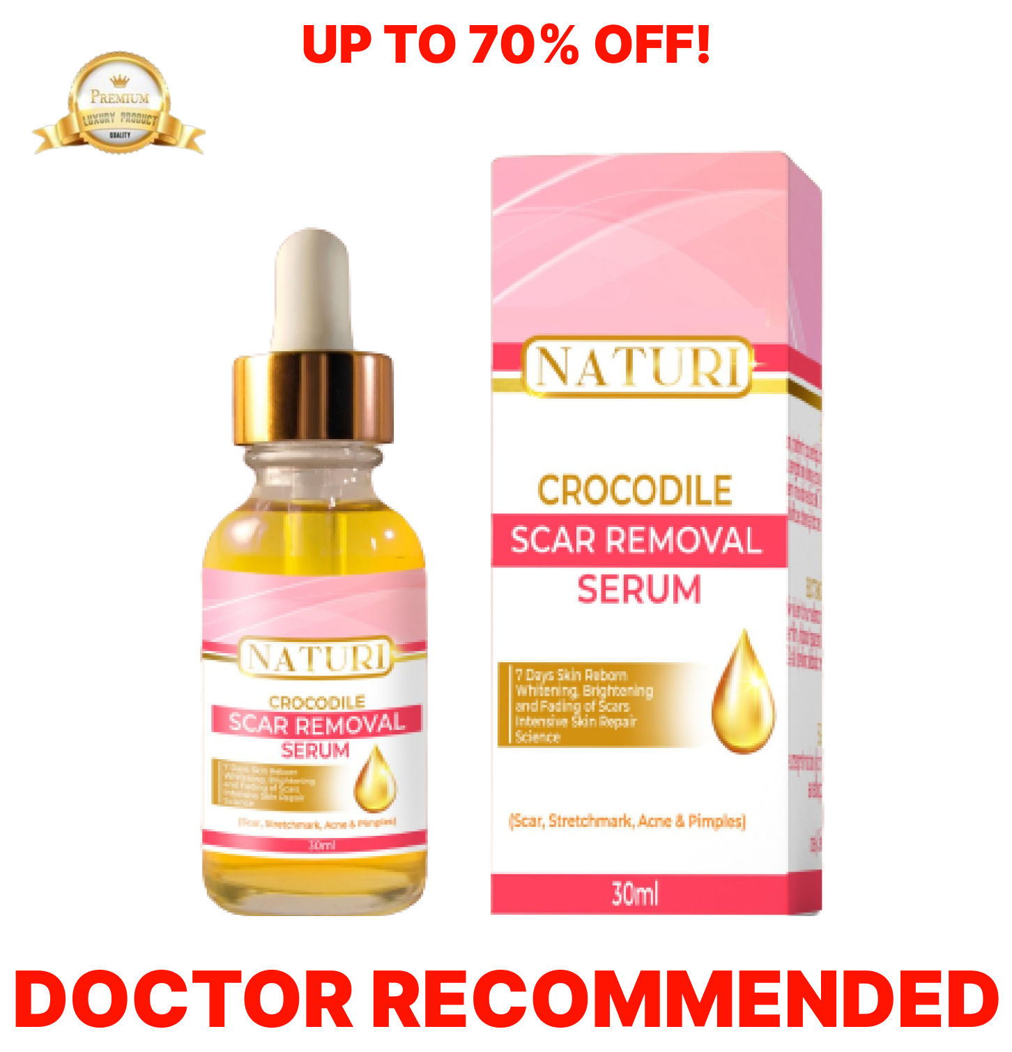 BIG DISCOUNT AUTHENTIC NATURI CROCODILE SCAR REMOVAL SERUM Effective ...