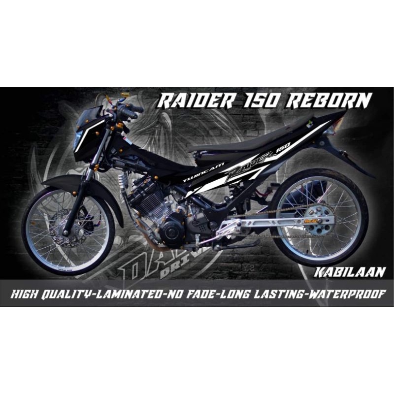 SUZUKI RAIDER 150 REBORN STOCK SIZE DECAL(THAI CONCEPT) | Lazada PH